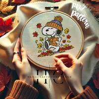 Snoopy Cross Stitch - Etsy