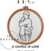 Couple's Tender Hug: Cross Stitch PDF Pattern. Embracing Love. Wrapped ...