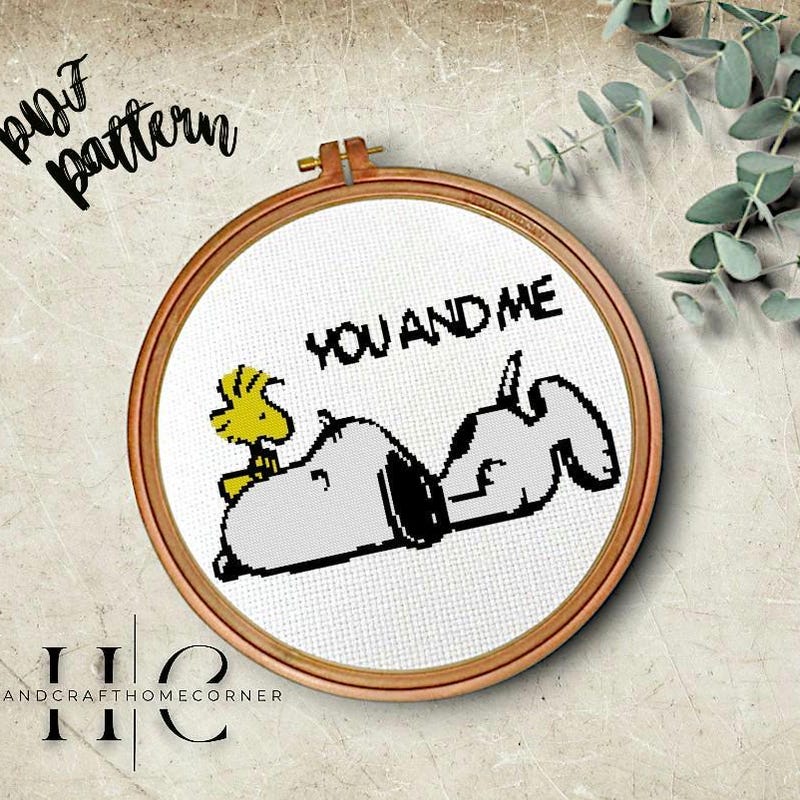 Snoopy Cross Stitch - Etsy