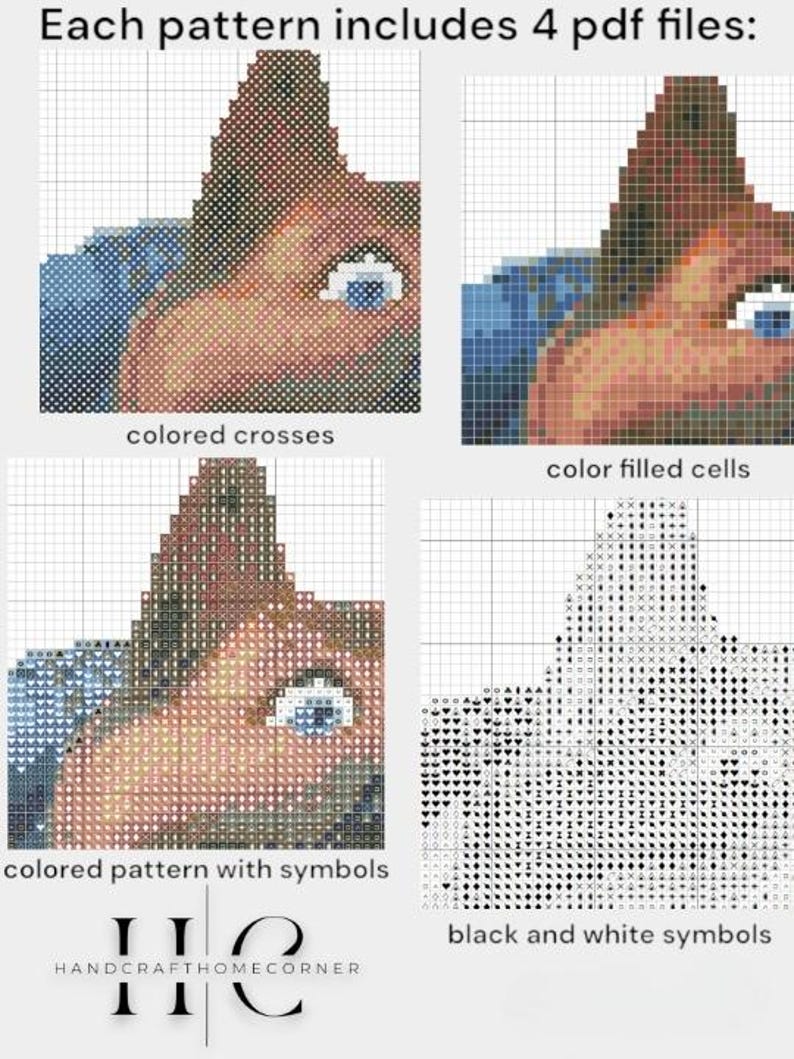 Cartoon Cross Stitch Pattern of Snoopy With Woodstock Carrying Balloons ...