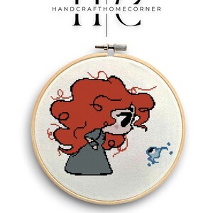 Merida and the Will O' the Wisps Cross Stitch PDF Pattern - Brave Wall ...