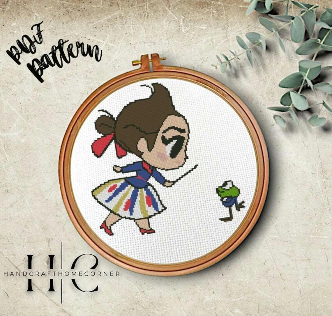 Francesca "franny" Robinson Making Magic to Little Frog - Cross Stitch ...