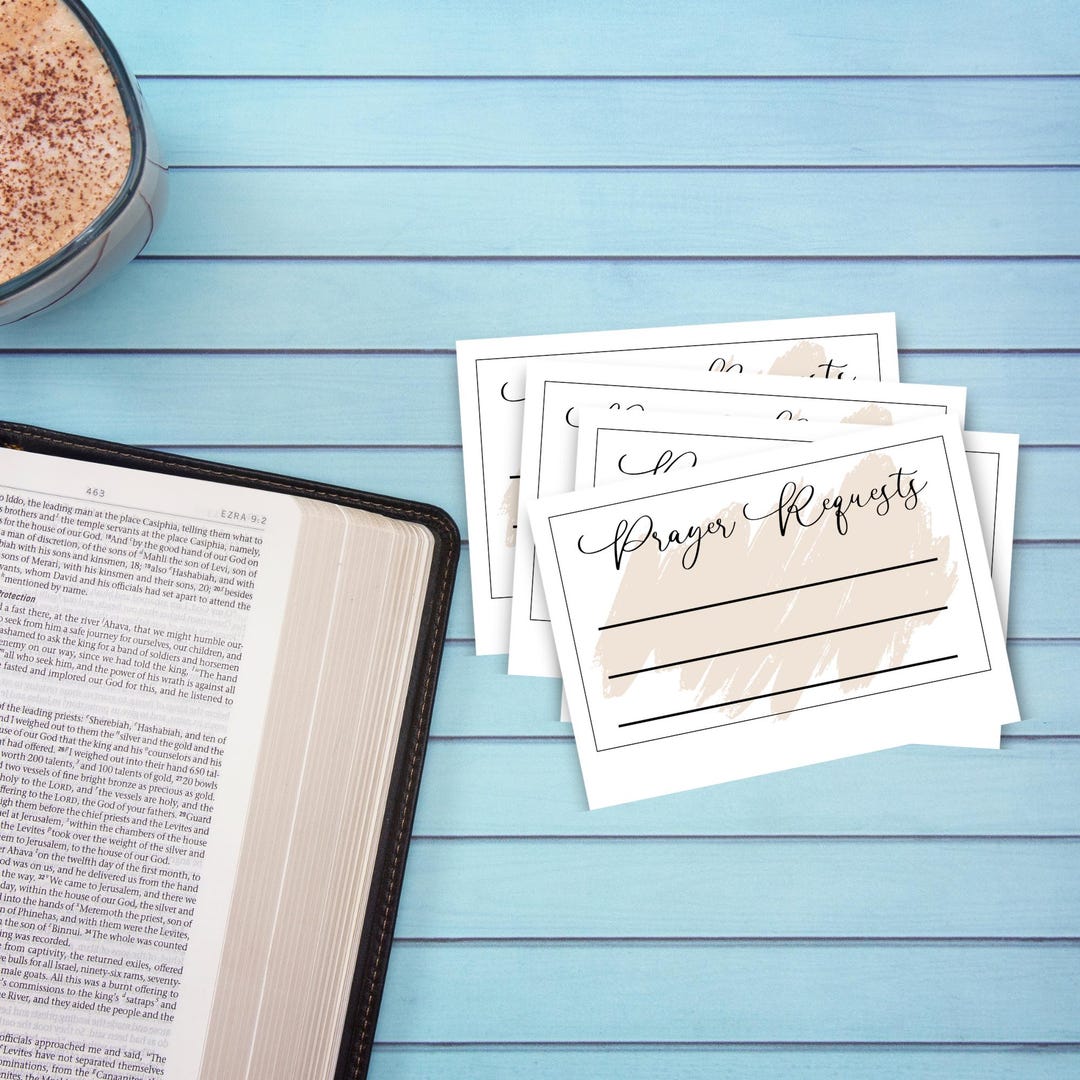 Printable Prayer Card, Prayer Request Cards, Prayer Note Cards, Church ...