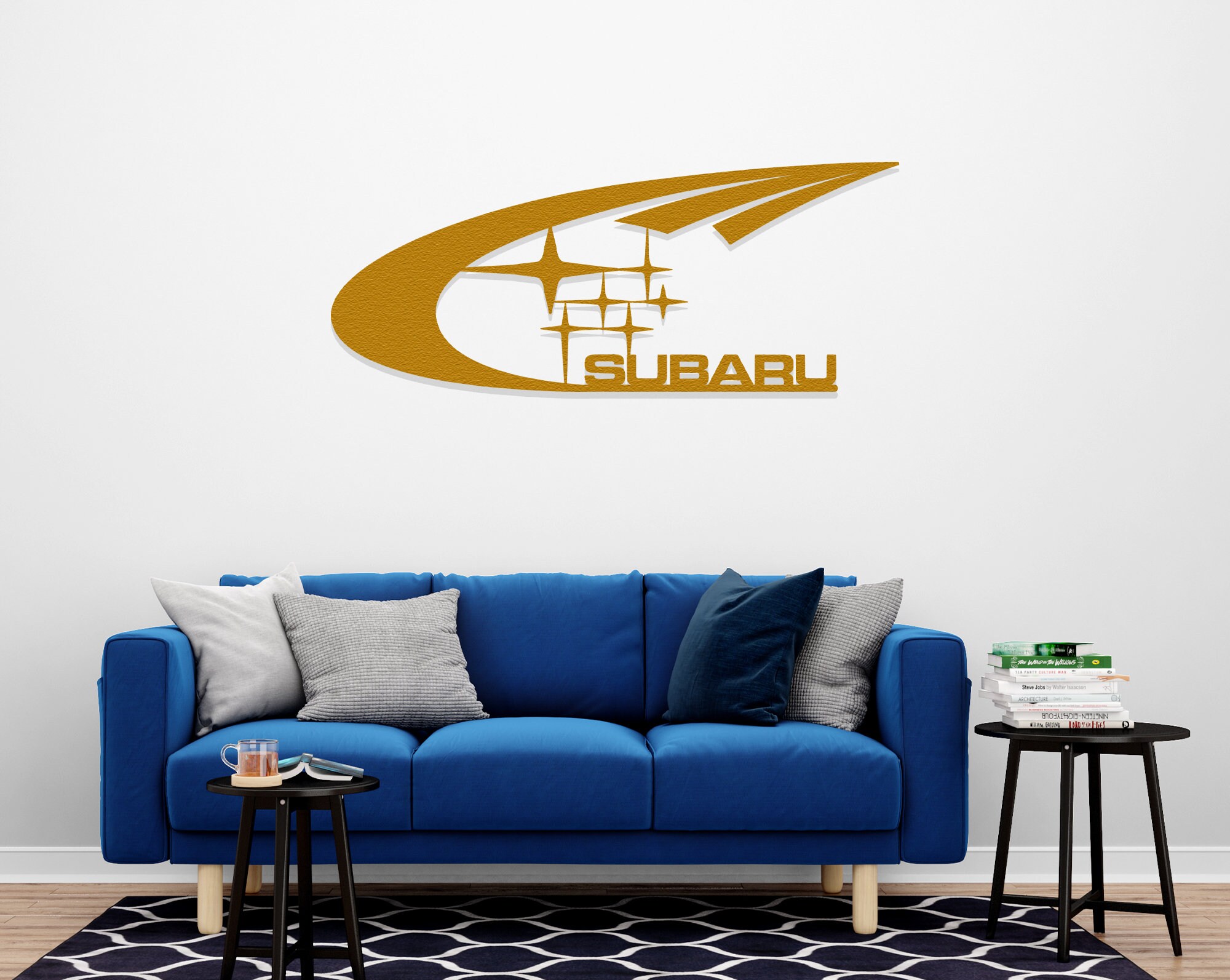 Subaru Logo, Subaru Sign, Car Logo, Metal Wall Decor, Garage Decor ...
