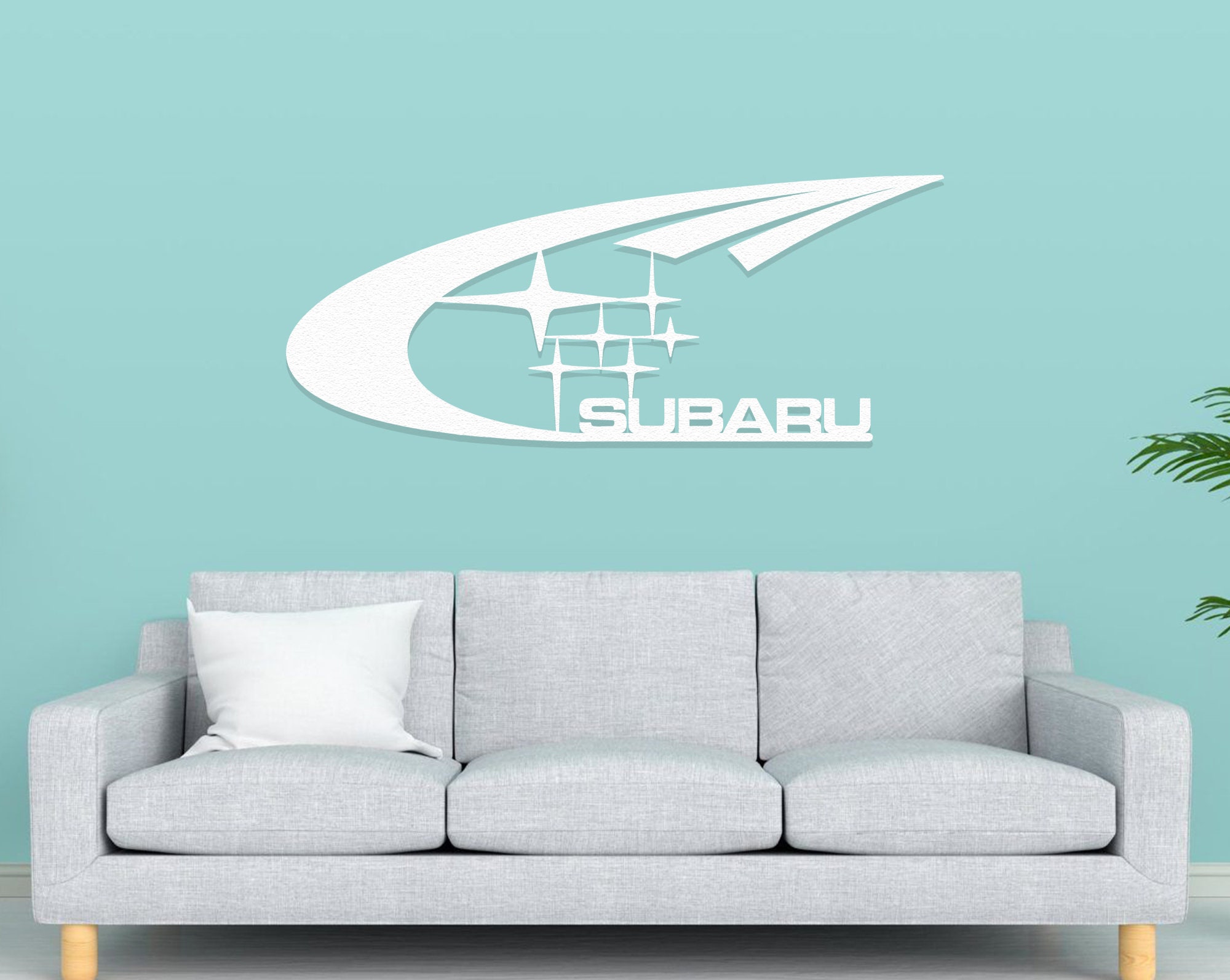 Subaru Logo, Subaru Sign, Car Logo, Metal Wall Decor, Garage Decor ...