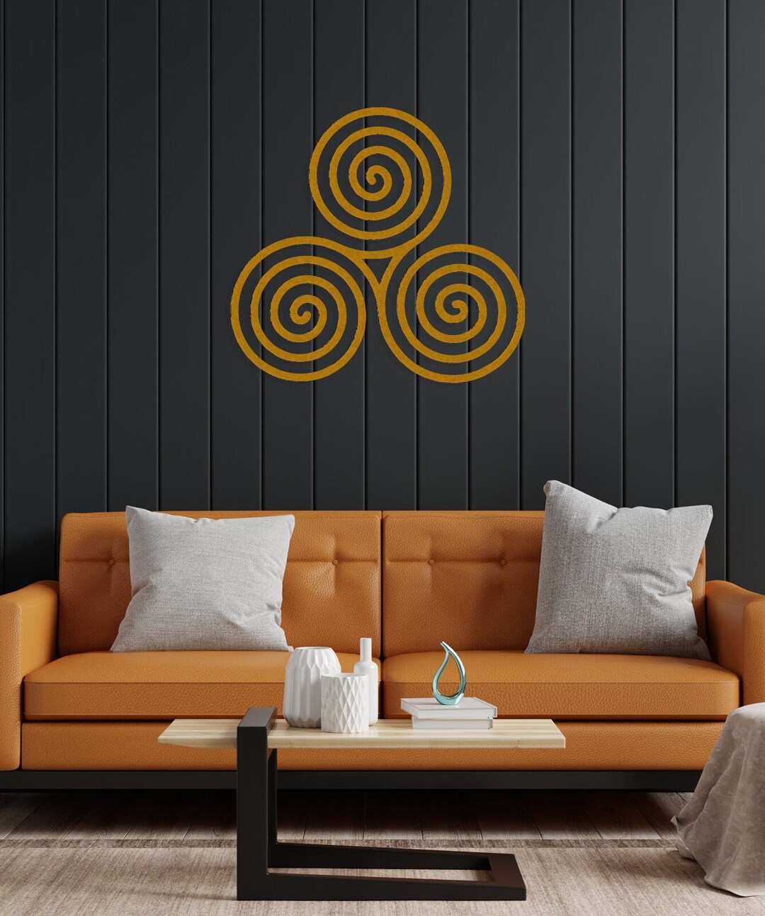 Triskelion Metal Wall Decor, Triskelion Wall Art, Mythology Symbols ...