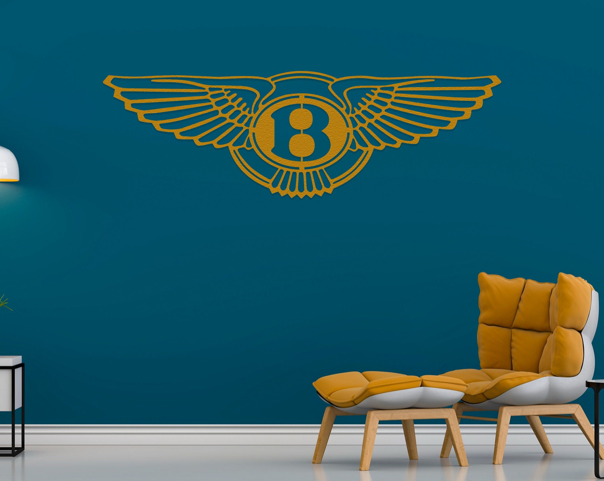 Bentley Logo Wall Art, Metal Wall Decor, Garage Wall Art, Logo Wall ...