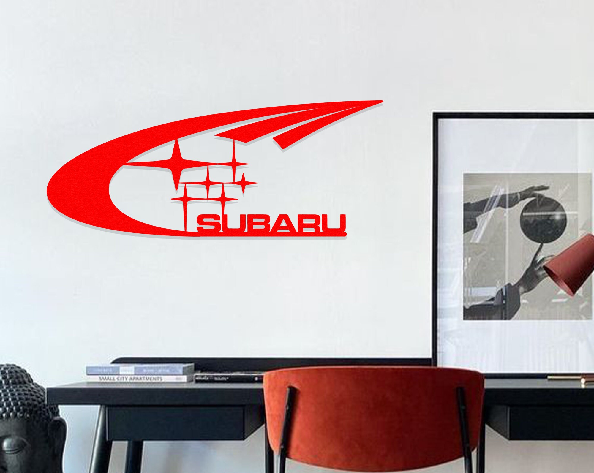 Subaru Logo, Subaru Sign, Car Logo, Metal Wall Decor, Garage Decor ...