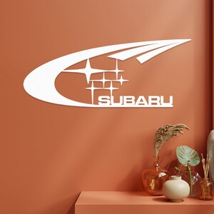 Subaru Logo, Subaru Sign, Car Logo, Metal Wall Decor, Garage Decor ...