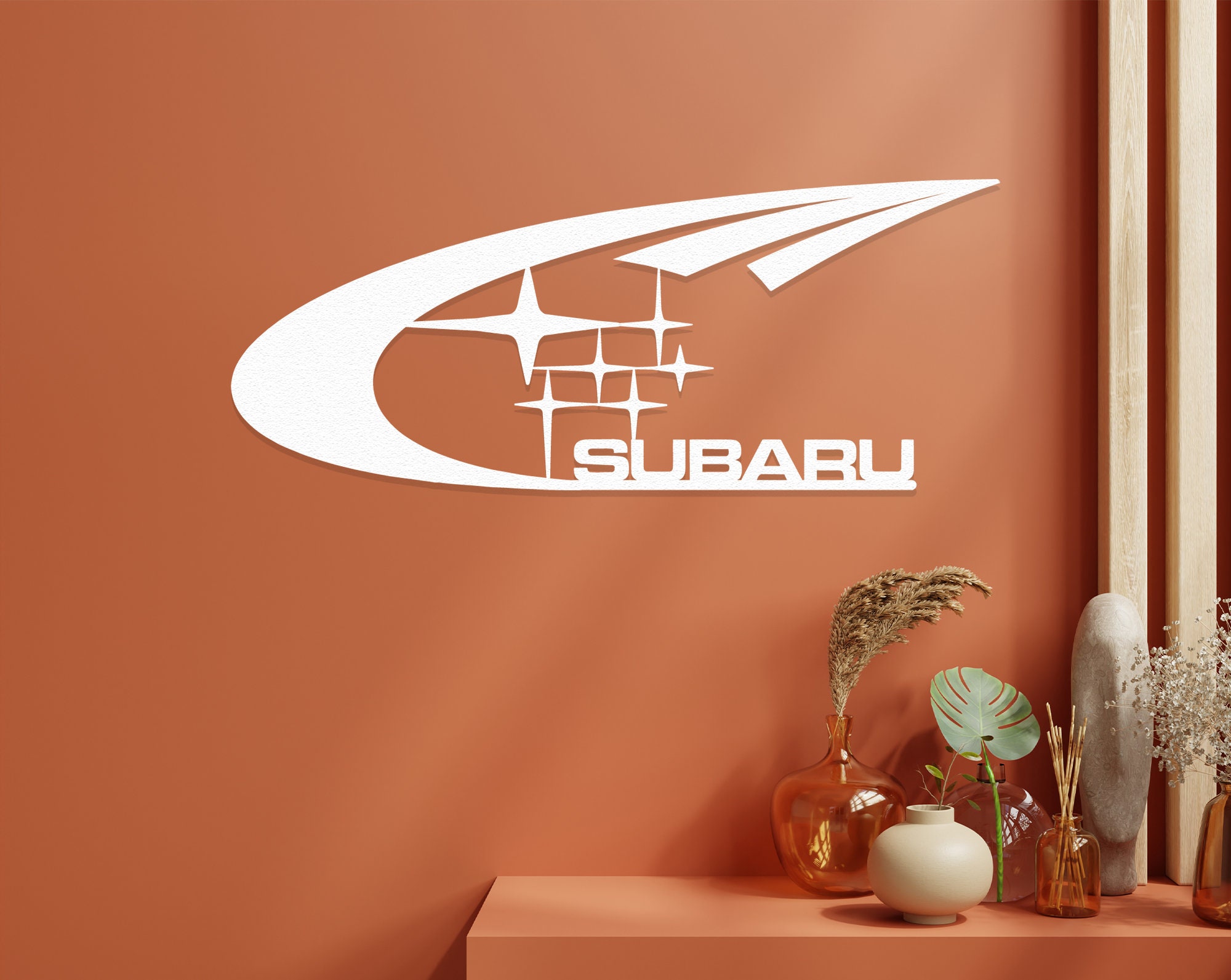 Subaru Logo, Subaru Sign, Car Logo, Metal Wall Decor, Garage Decor ...
