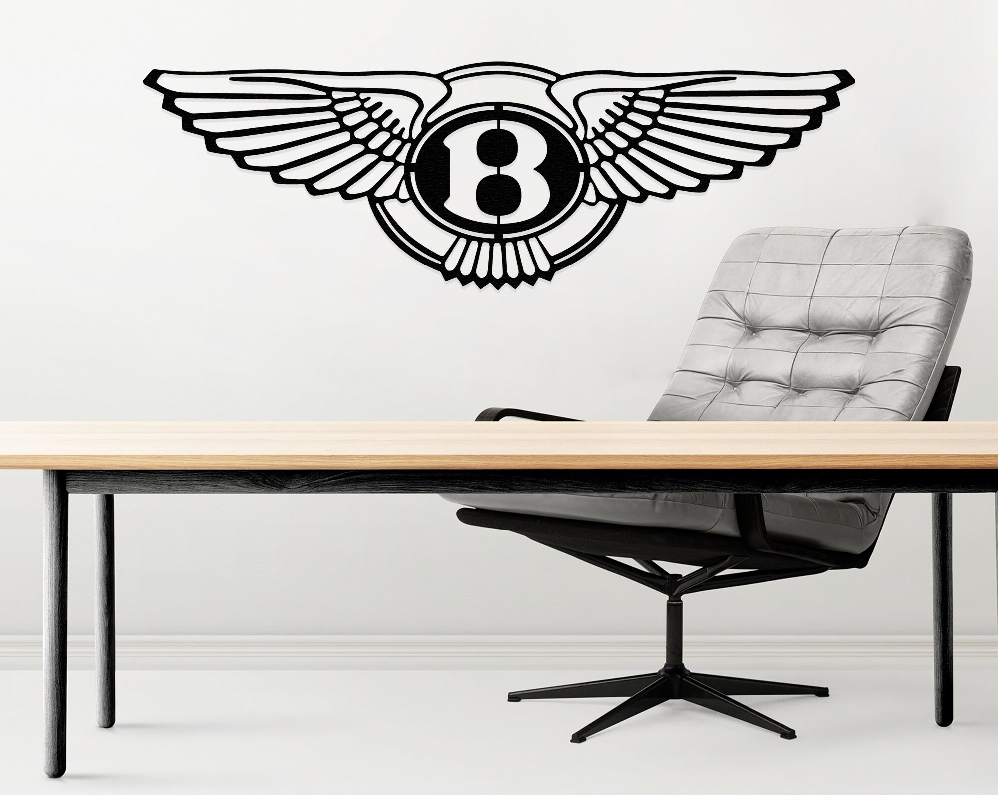 Bentley Logo Wall Art, Metal Wall Decor, Garage Wall Art, Logo Wall ...