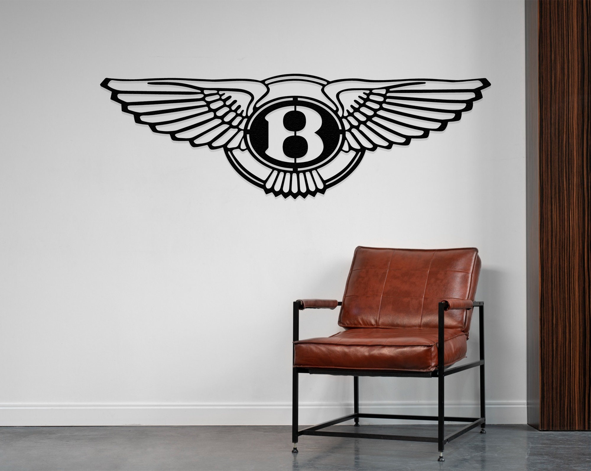 Bentley Logo Wall Art, Metal Wall Decor, Garage Wall Art, Logo Wall ...