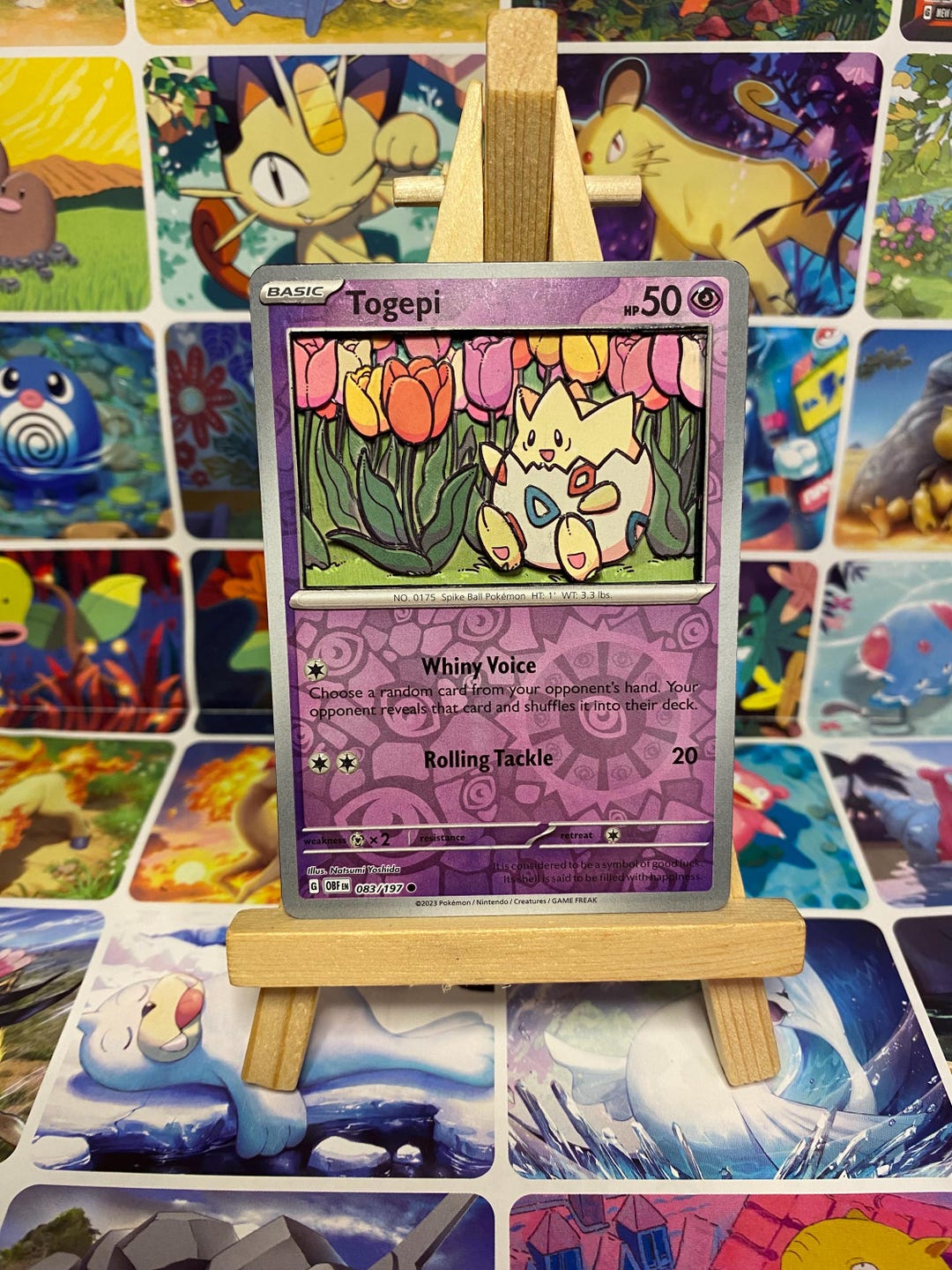 3D Togepi Pokemon Card - Etsy
