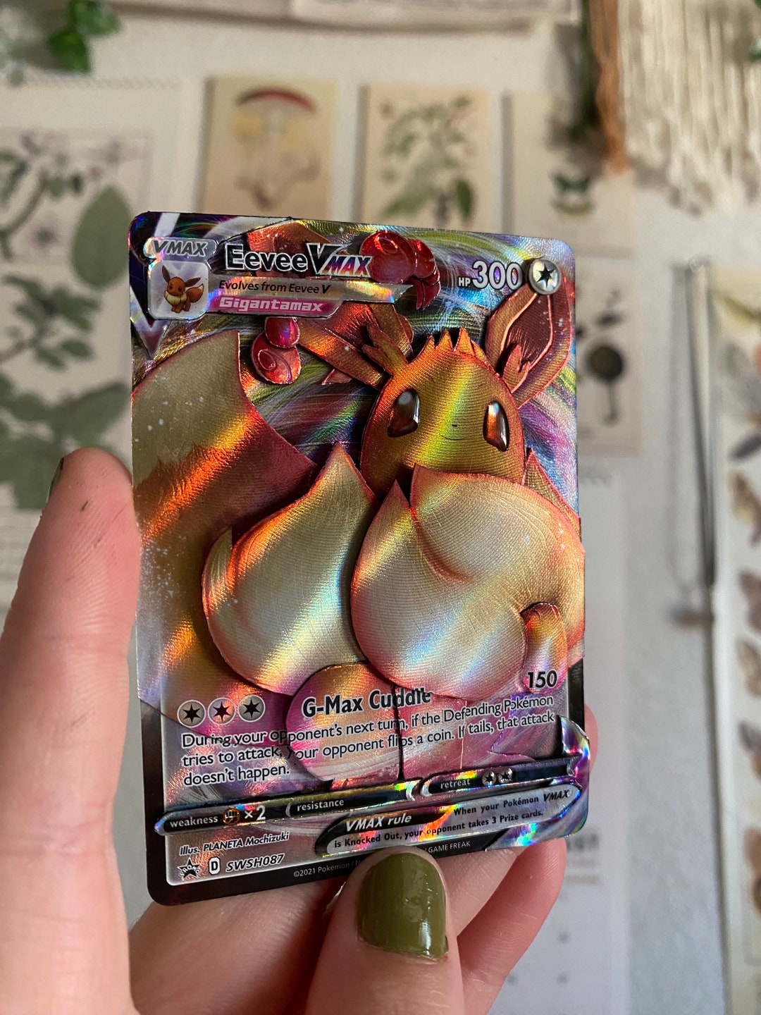 3D Eevee VMAX Promo Pokemon Card - Etsy