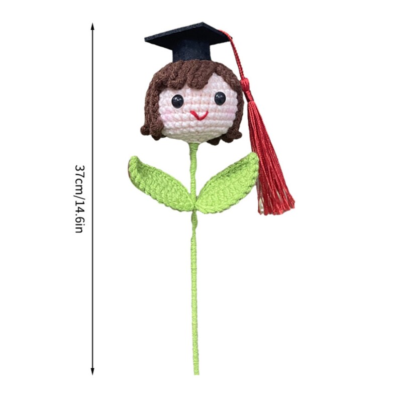 Cute Graduation Crochet Bouquet Knitted Boy Girl Amigurumi Bouquet Gift ...