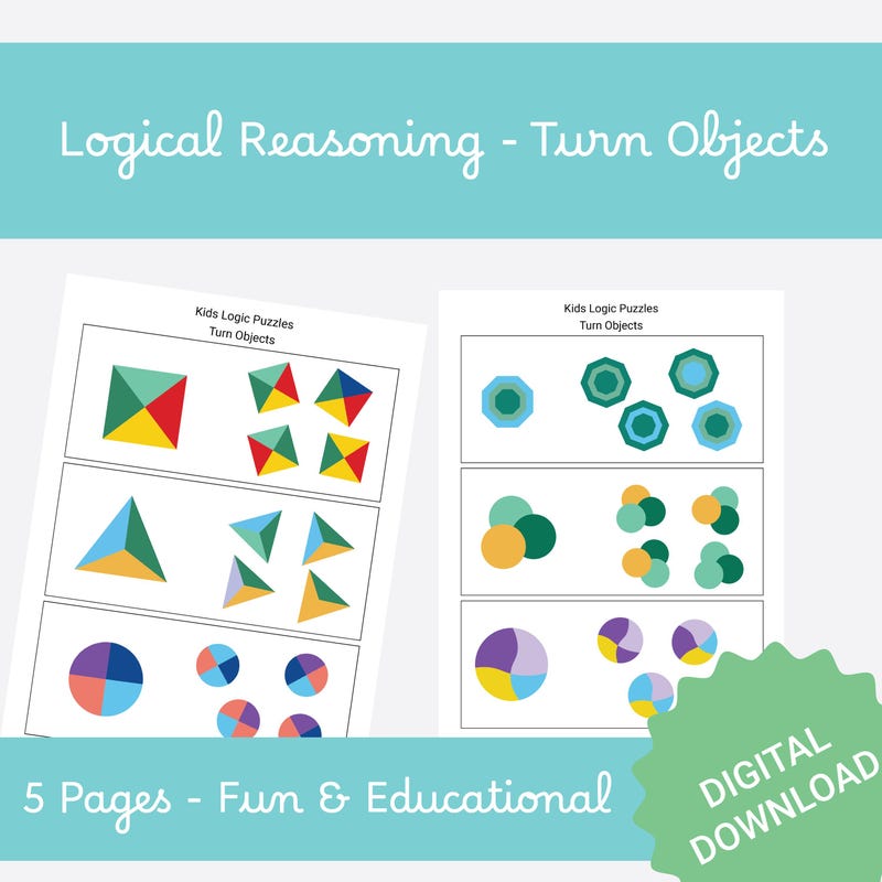 Printable Logic Puzzles - Etsy