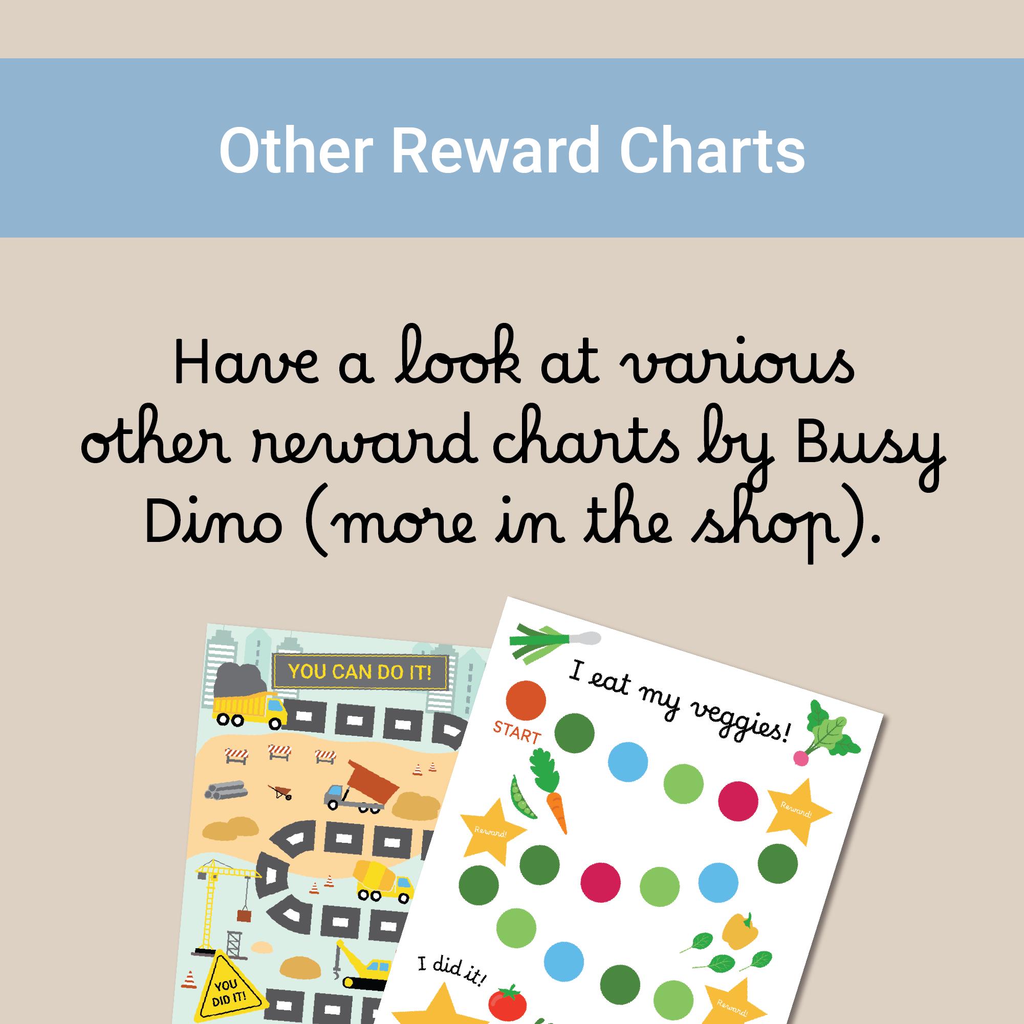 2 Cute Pastel Kids Reward Charts, Fun Motivation Trackers to Encourage ...