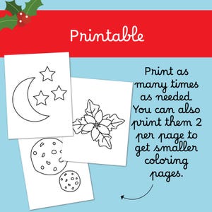 Printable Christmas Coloring Pages for Kids, Fun Holiday Activities ...