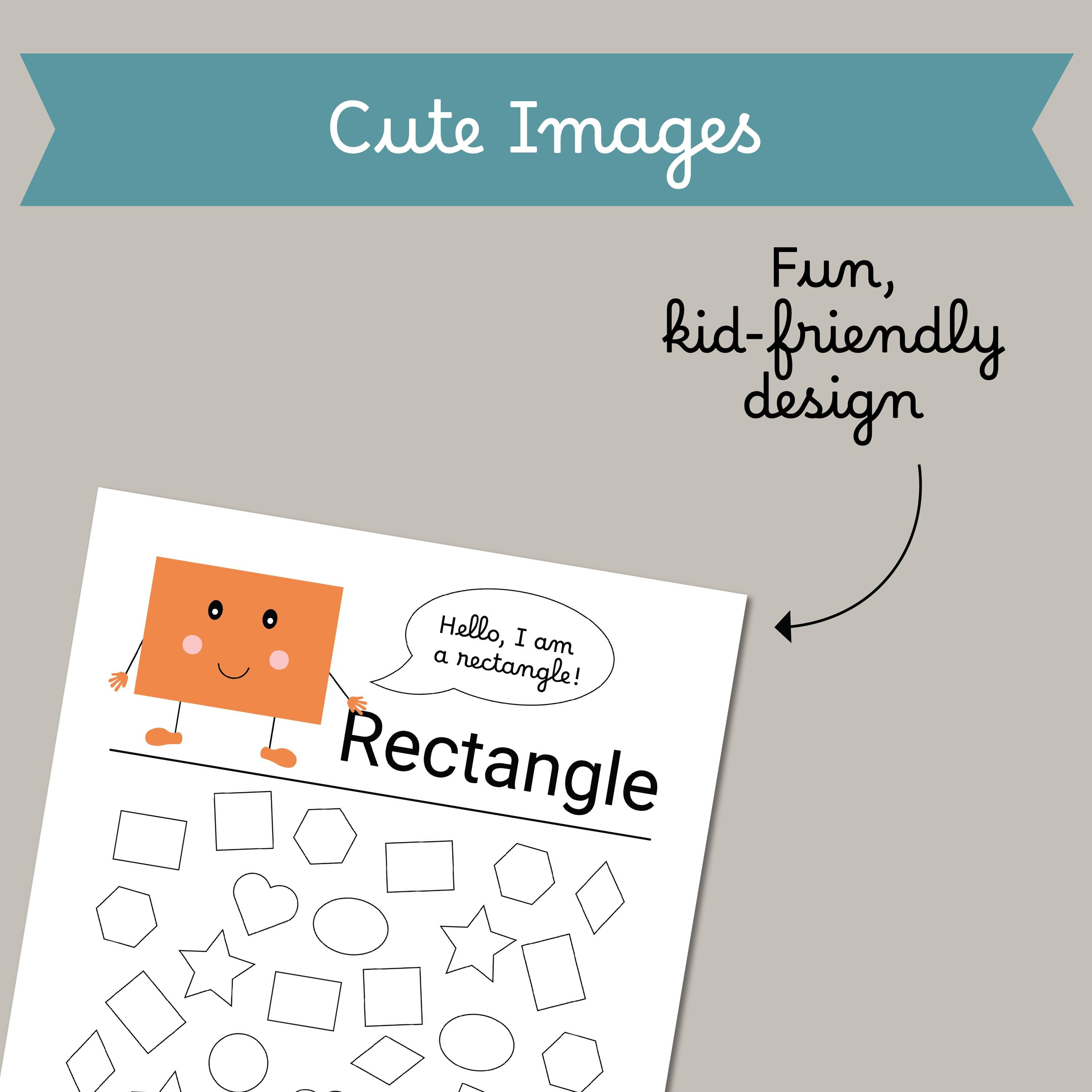 Shapes Coloring Worksheets: Learn Basic Shapes - Preschool Kindergarten ...