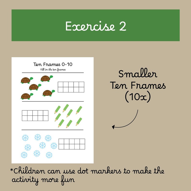 Ten Frame Worksheets for Kids, Numbers 0-10, Fun Counting & Math ...