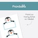 Penguin Name Tags, PNG and PDF, Winter Cute Fun Classroom Labels ...