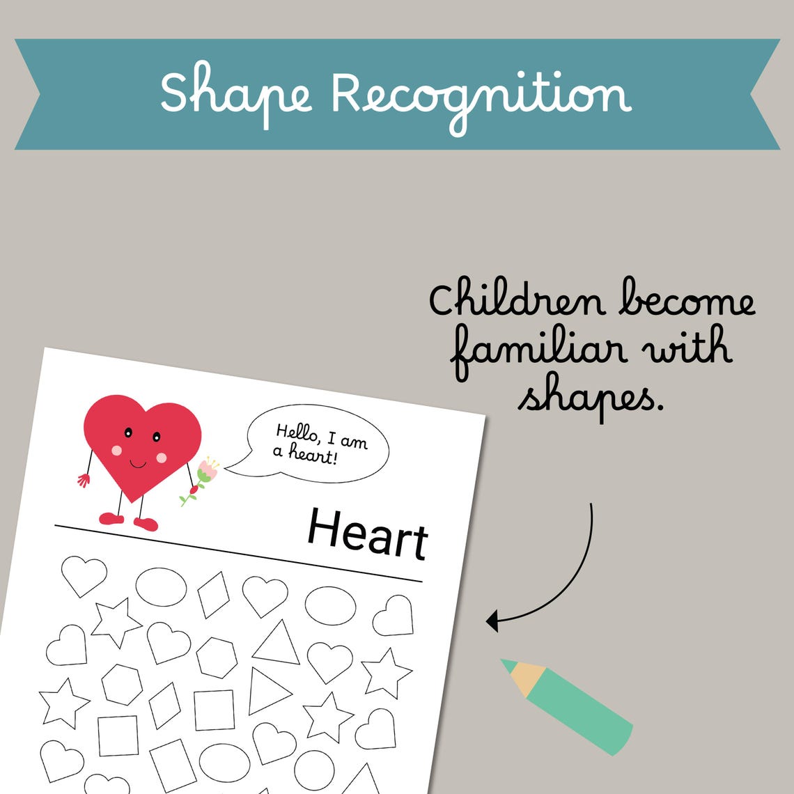 Shapes Coloring Worksheets: Learn Basic Shapes - Preschool Kindergarten ...