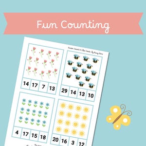 Easter Count and Clip Cards, First Counting Kindergarten or ...