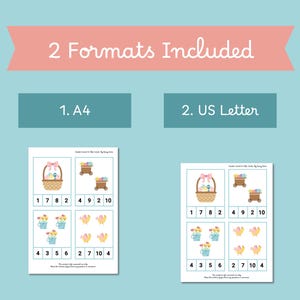 Easter Count and Clip Cards, First Counting Kindergarten or ...