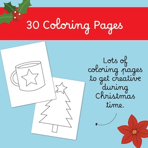 Printable Christmas Coloring Pages for Kids, Fun Holiday Activities ...