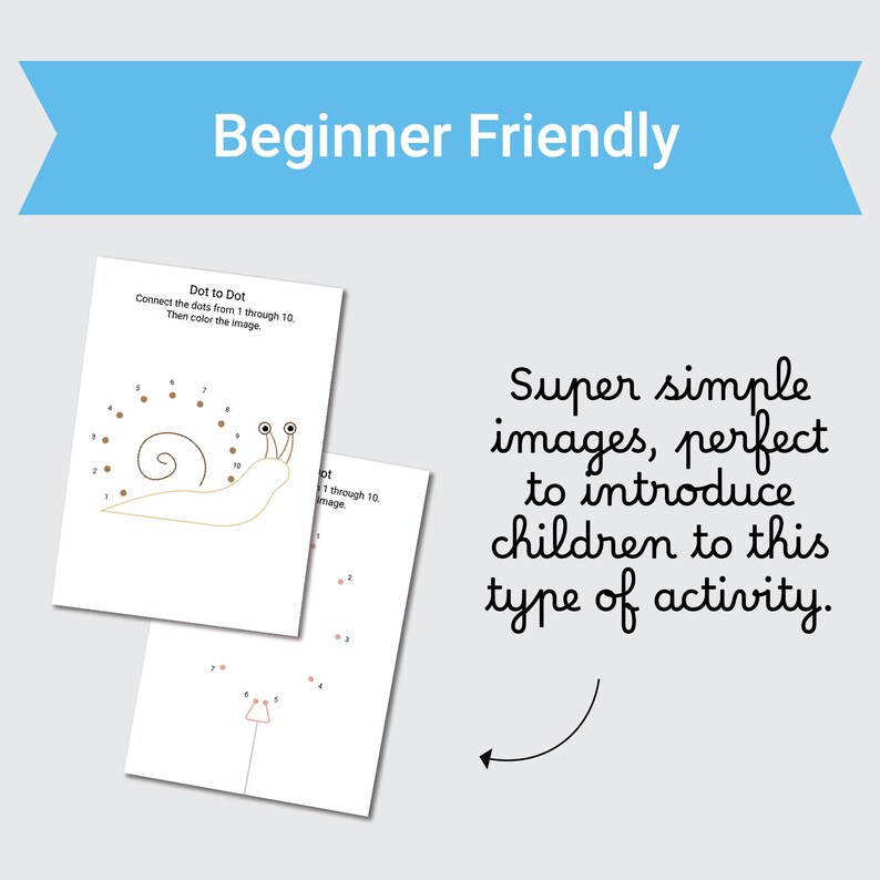 Dot-to-dot Worksheets for Kids, Numbers 1-10, Connect the Dots, 10 ...