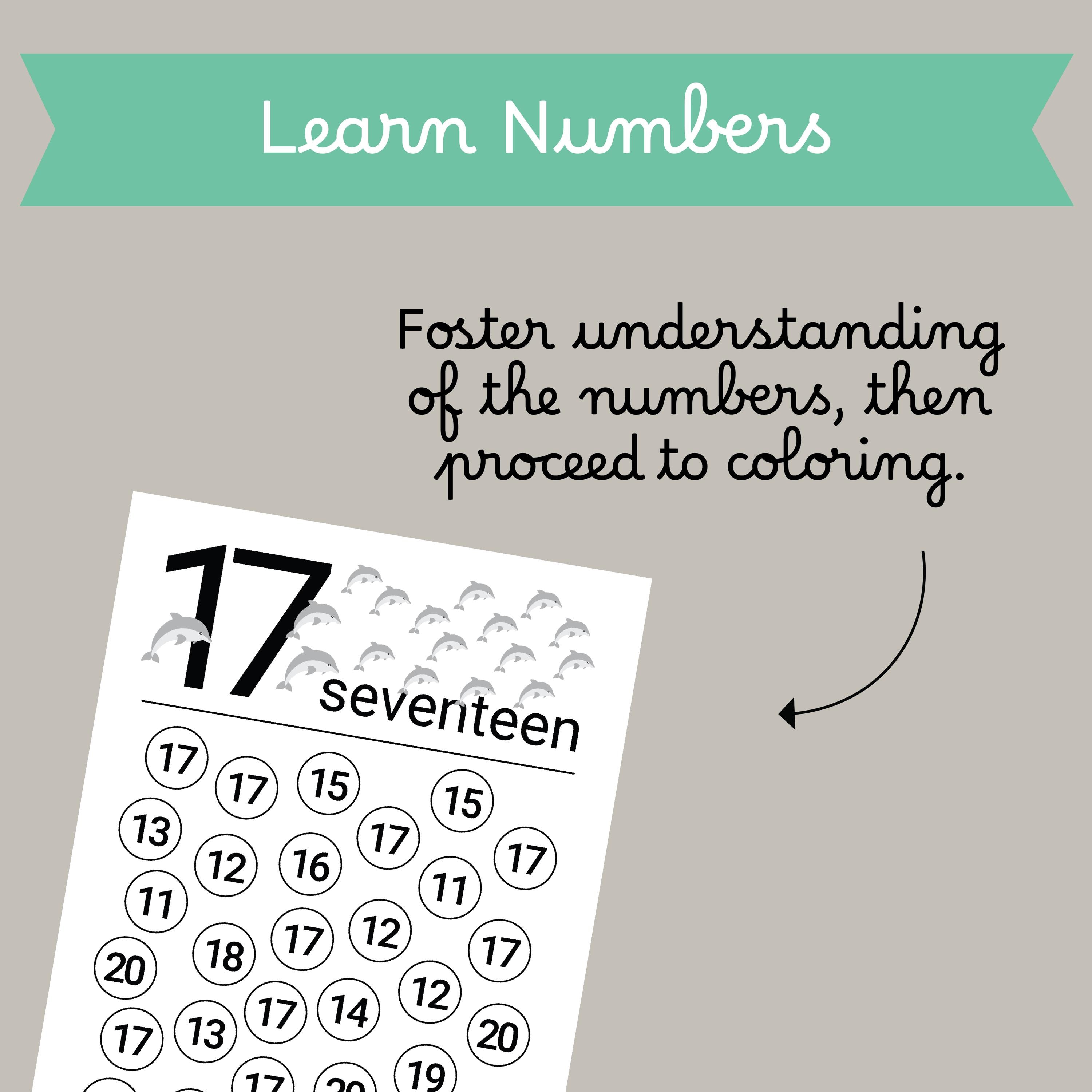 Numbers 11-20 Find and Color Worksheets: Early Math (digital Download ...