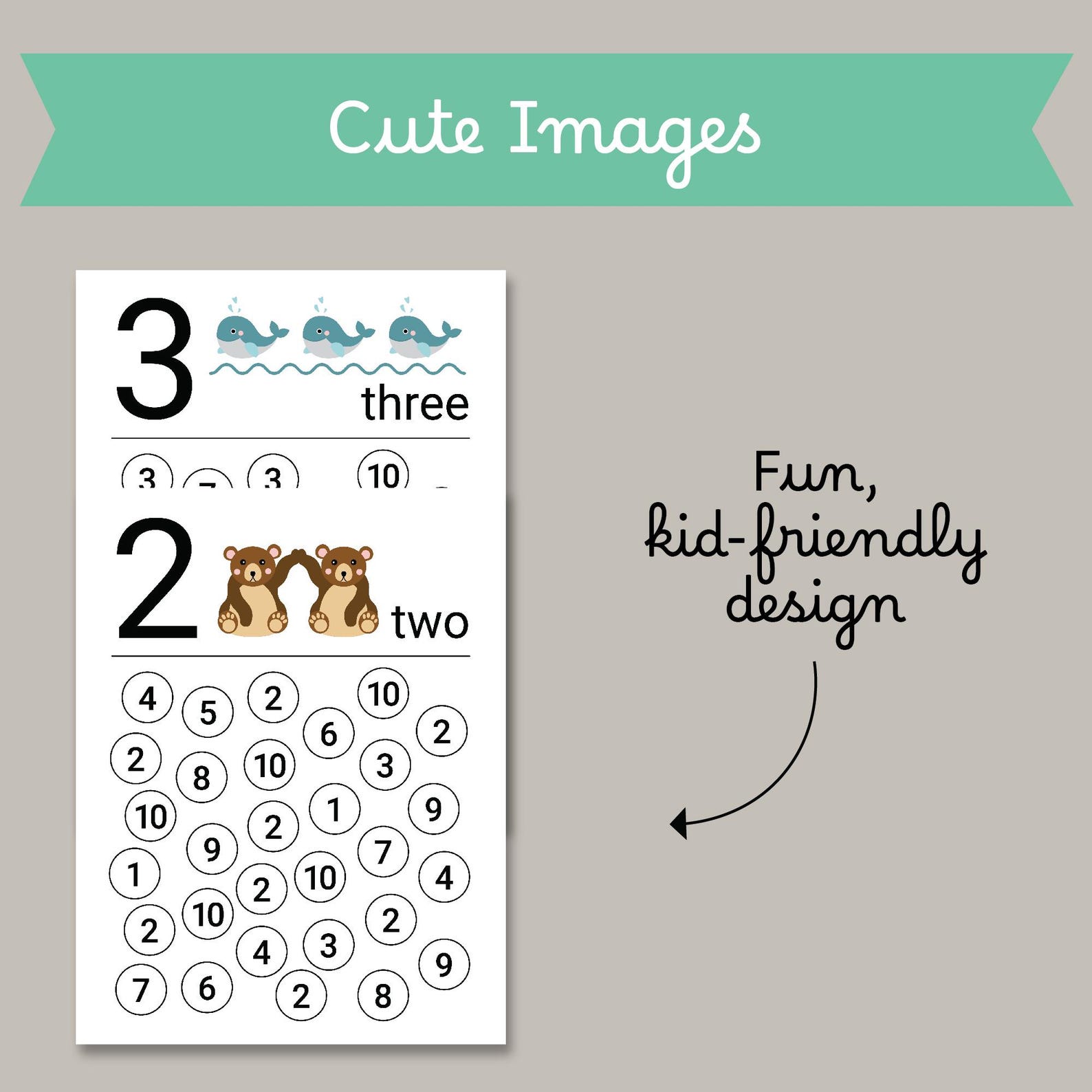 Find and Color Numbers 1-10: Kids Printable Worksheets (digital ...