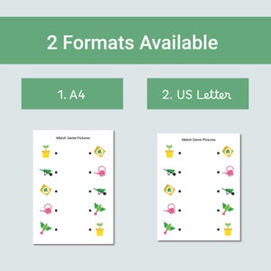 Matching Same Objects Worksheets, Early Learning for Kids, Children ...