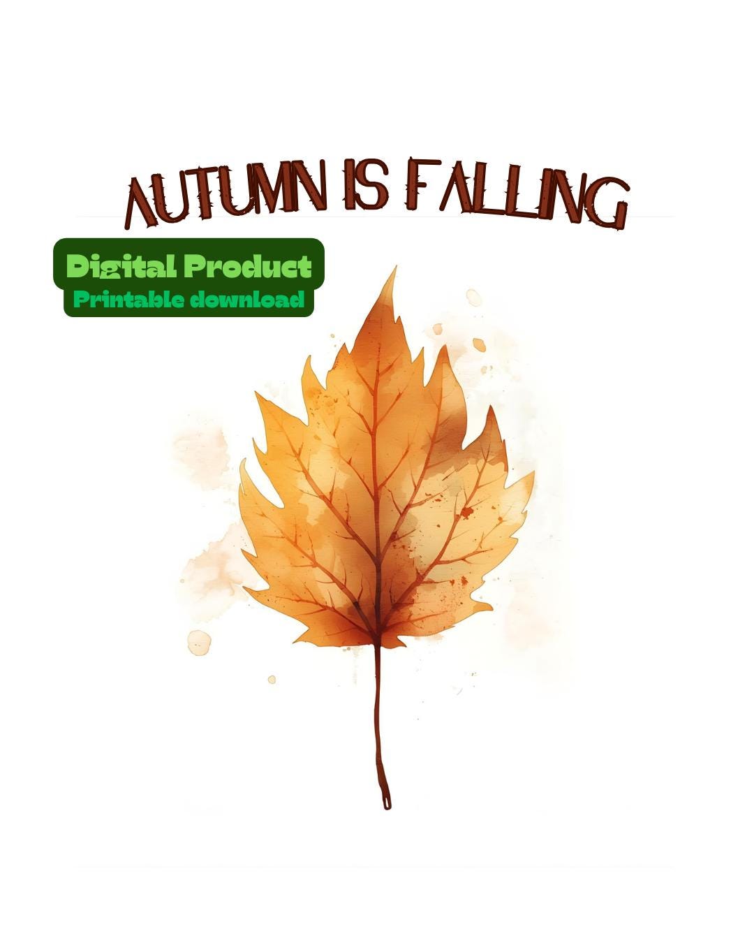 Autumn is Falling Digital 8.5x11 Wall-art - Etsy