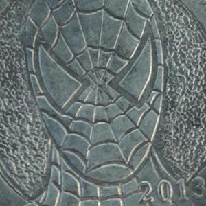 Handmade! Engraved Fine Silver Spider-man Coins With Self Created Ultra ...