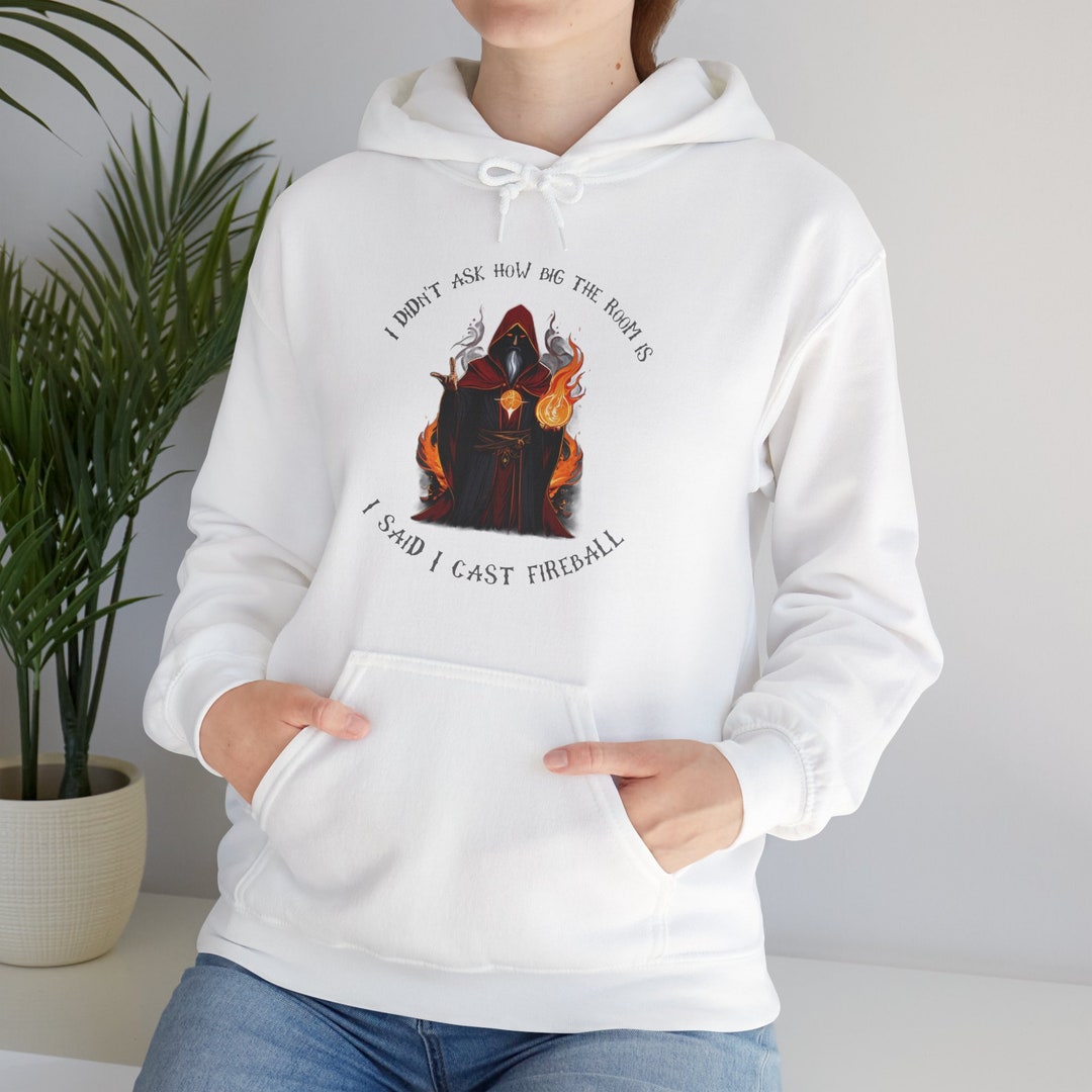 Mage Fireball Hoodie DND Inspired - Etsy