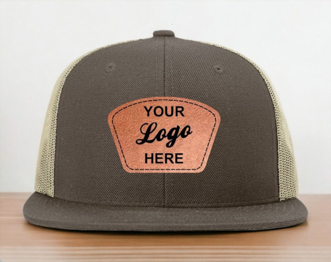 Custom Leather Patch Hat Richardson 511 Flat Bill - Etsy