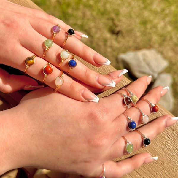 Wire Wrapped Ring - Etsy