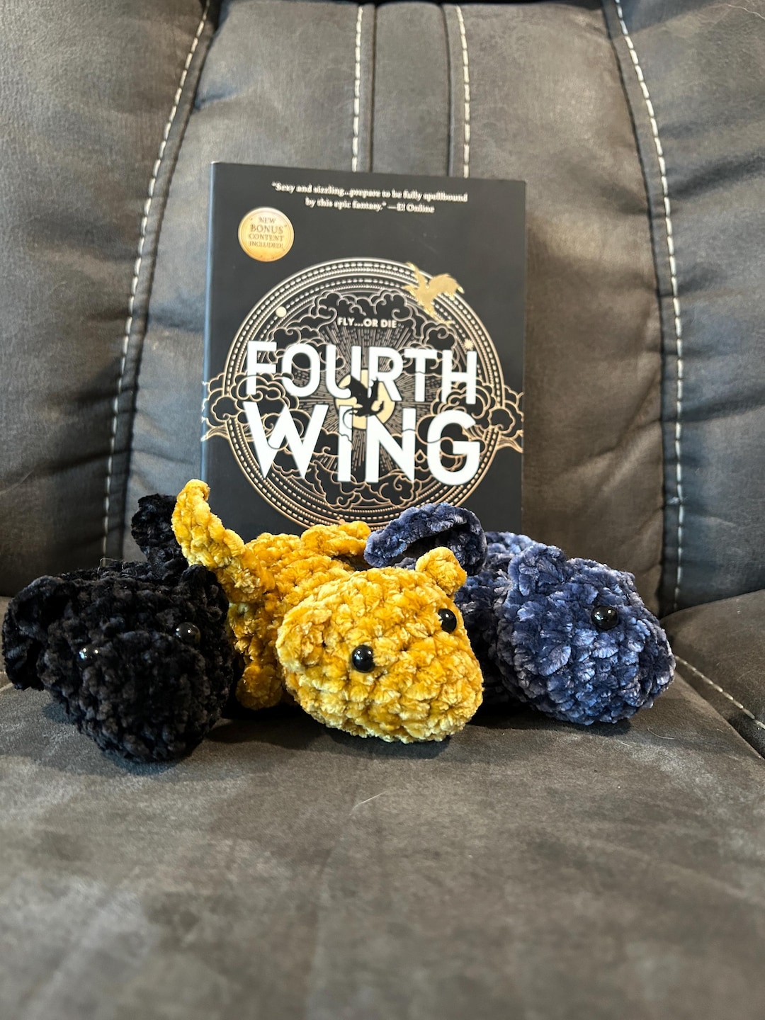 Fourth Wing Dragons Crochet, Andarnaurram, Andarna, Tairneanach, Train ...
