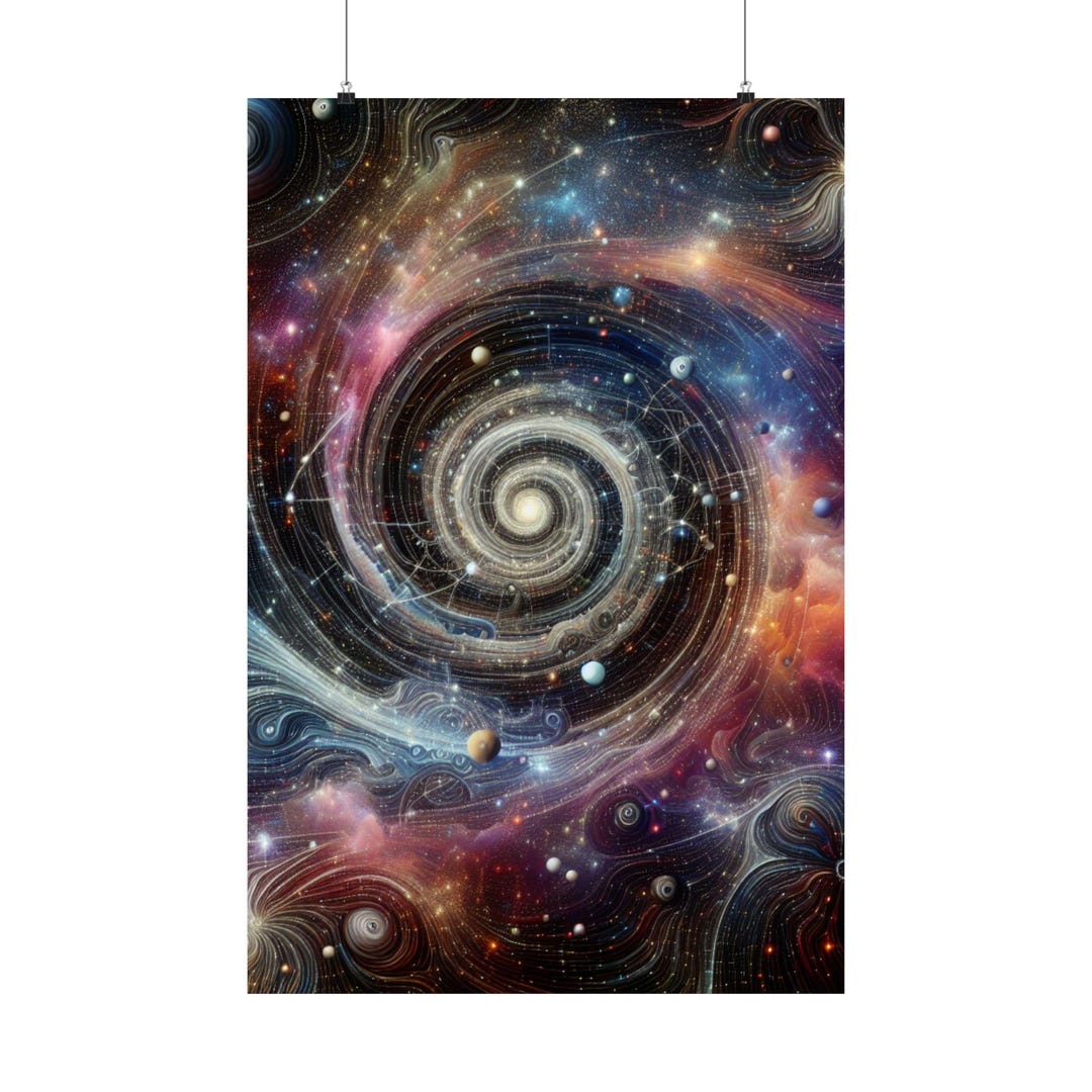 Space Time and the Universe, AI Generated Design, Artistic, Gift Item ...
