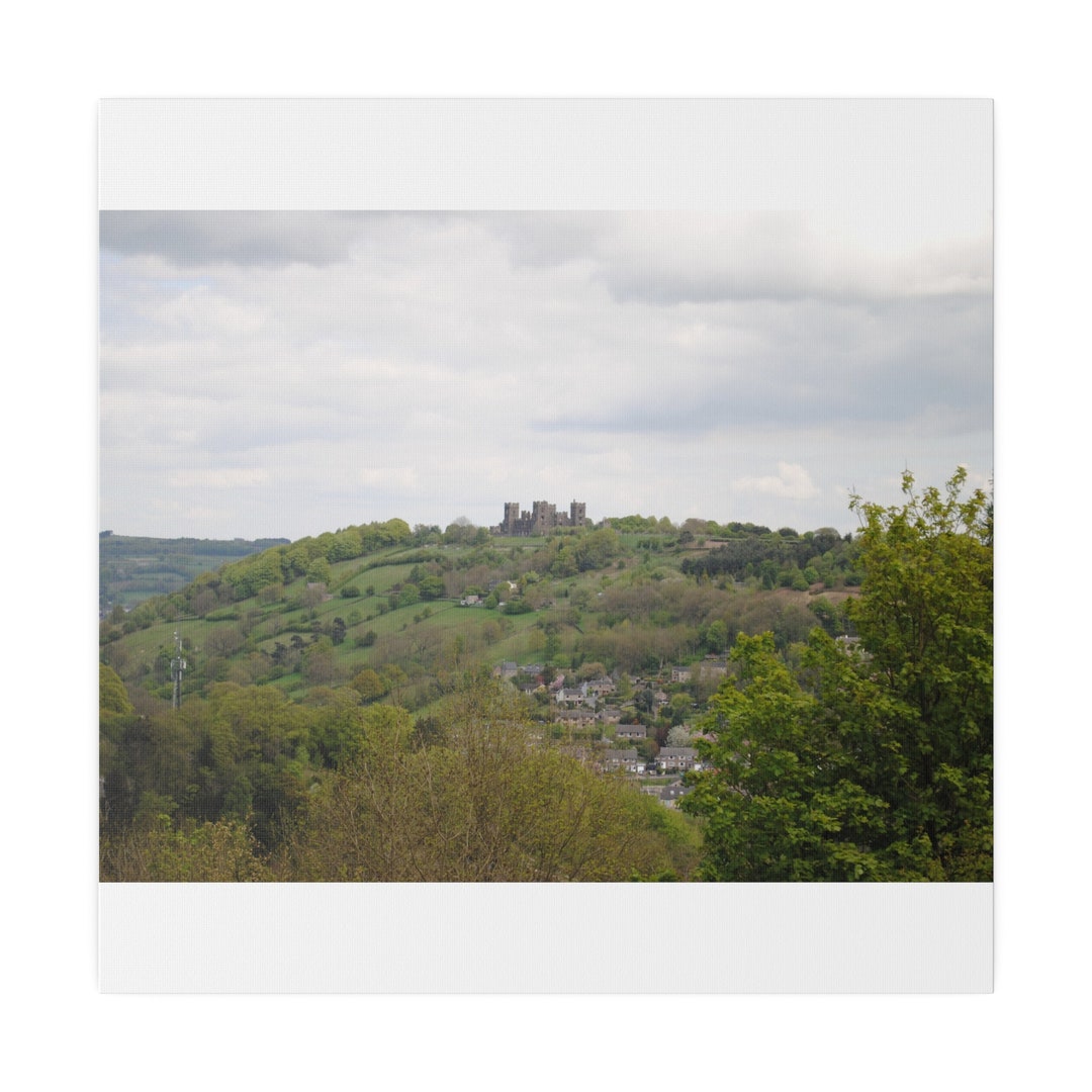 Castle on the Hill, Landscape, Hills, Derbyshire Peak District, Matlock ...