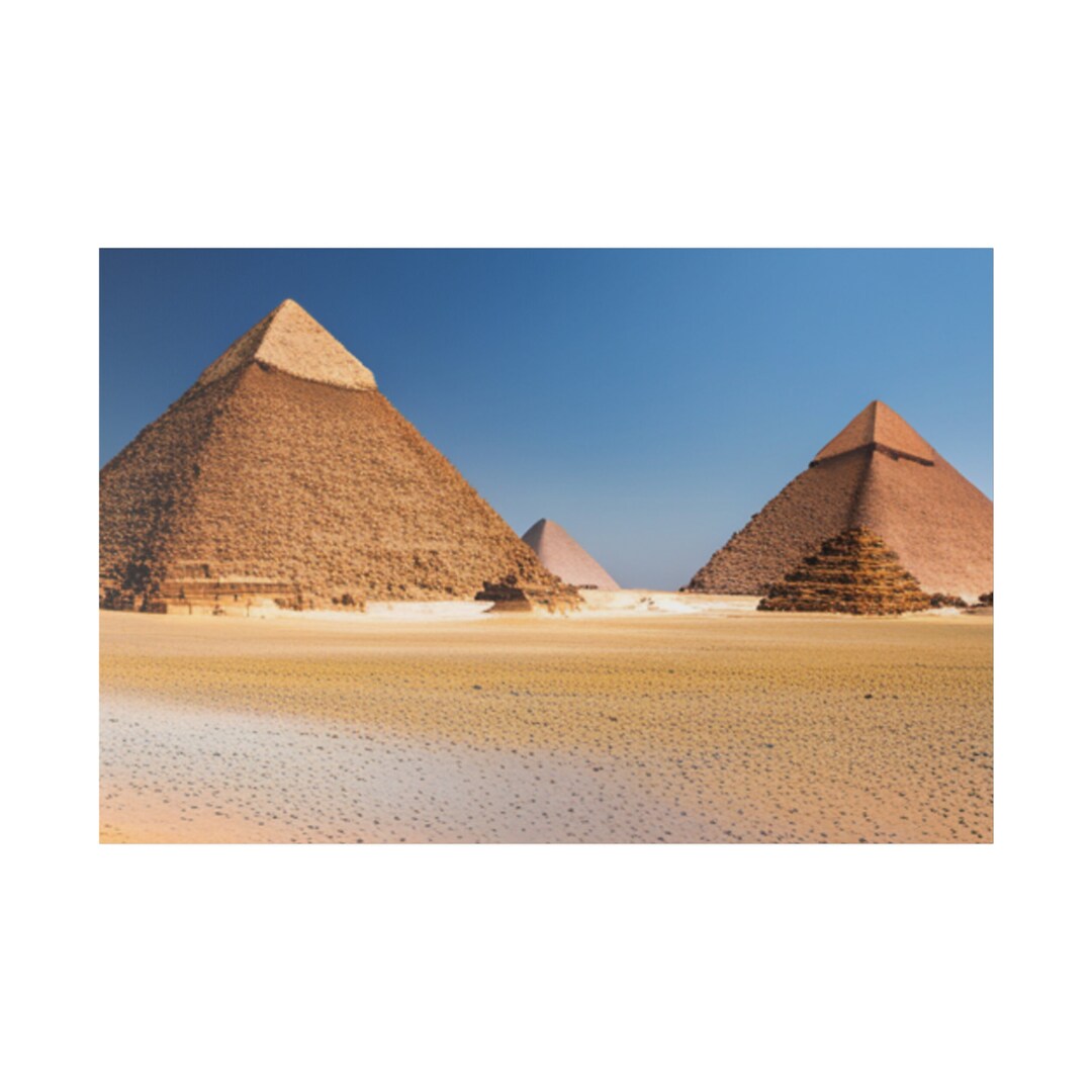 Pyramids Under the Hot Sun, Canvas Art - Etsy