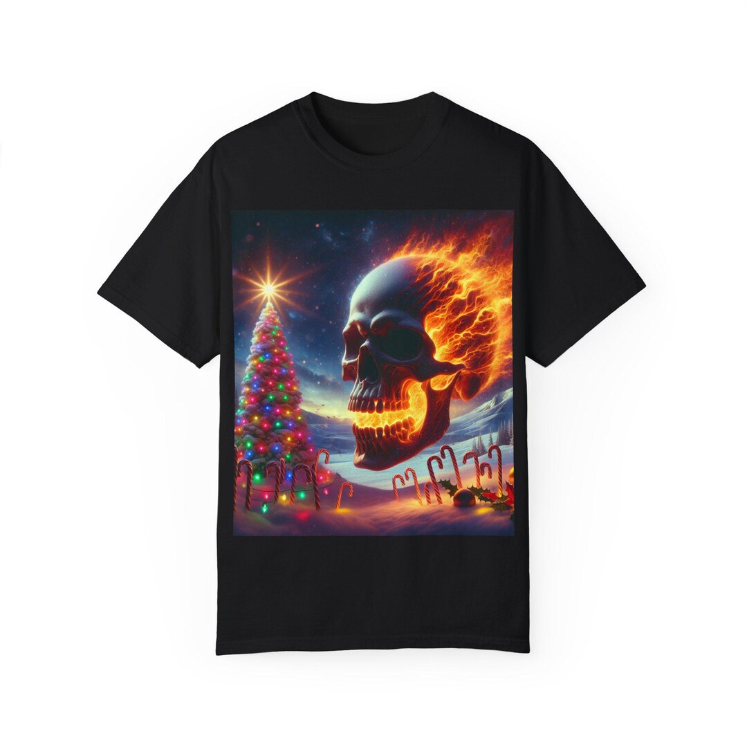 Christmas Range, Fire Breathing Skull, Decorations, AI Generated Design ...