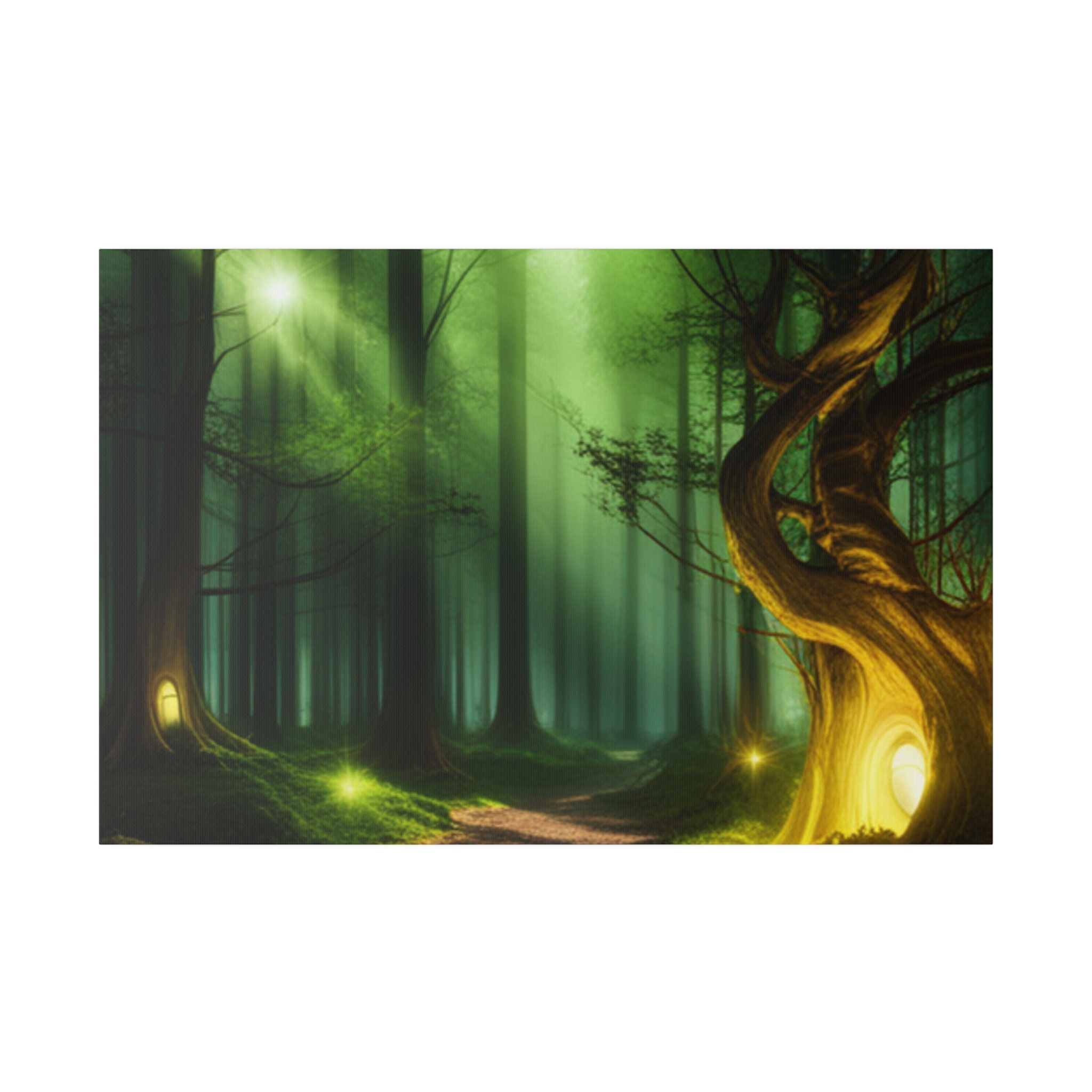 Beautiful Green Forest, Canvas Art, Digitally Crafted - Etsy