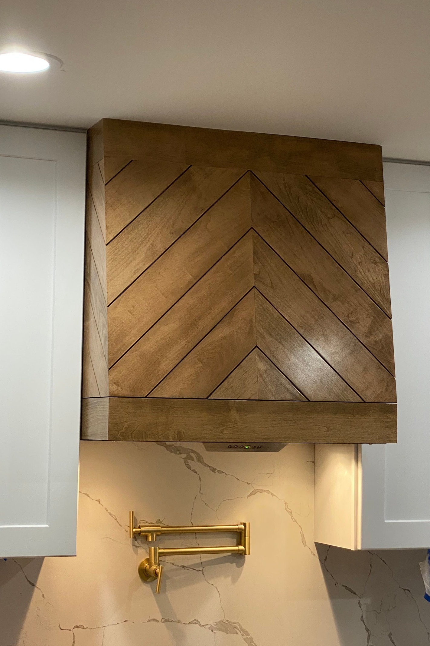 Custom Wood Range Hood, Walnut, Maple, Hickory, White Oak, Alder ...