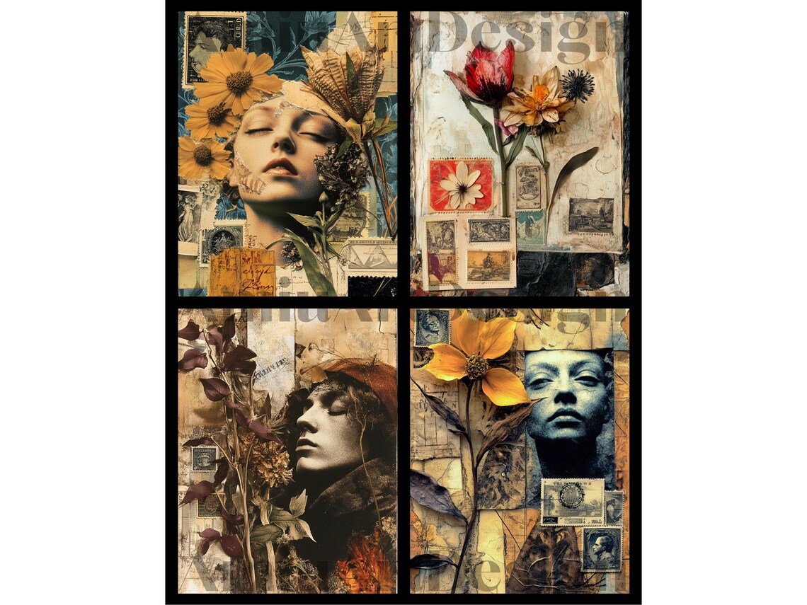Baroque Ephemera Junk Journal Pages: Collage Art (digital Download) - Etsy