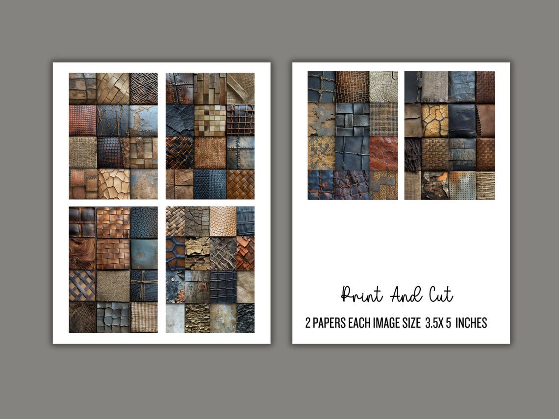 Wide Range of Textures and Materials Scrappy Paper, Junk Journal Page ...