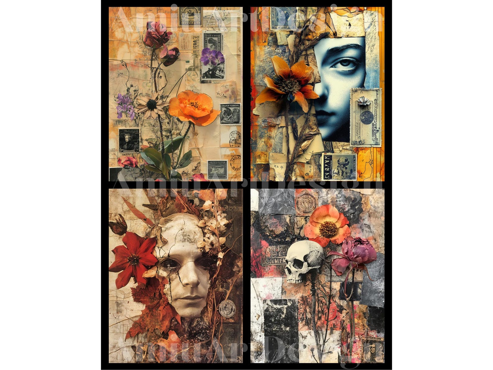Baroque Ephemera Junk Journal Pages: Collage Art (digital Download) - Etsy