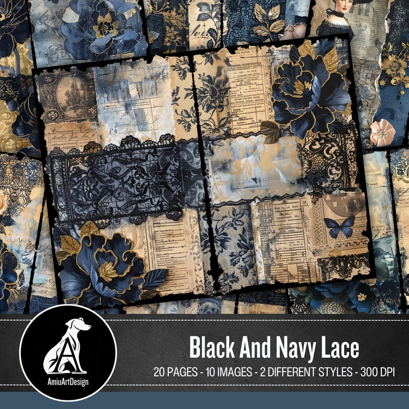 Lace Digital Paper - Etsy