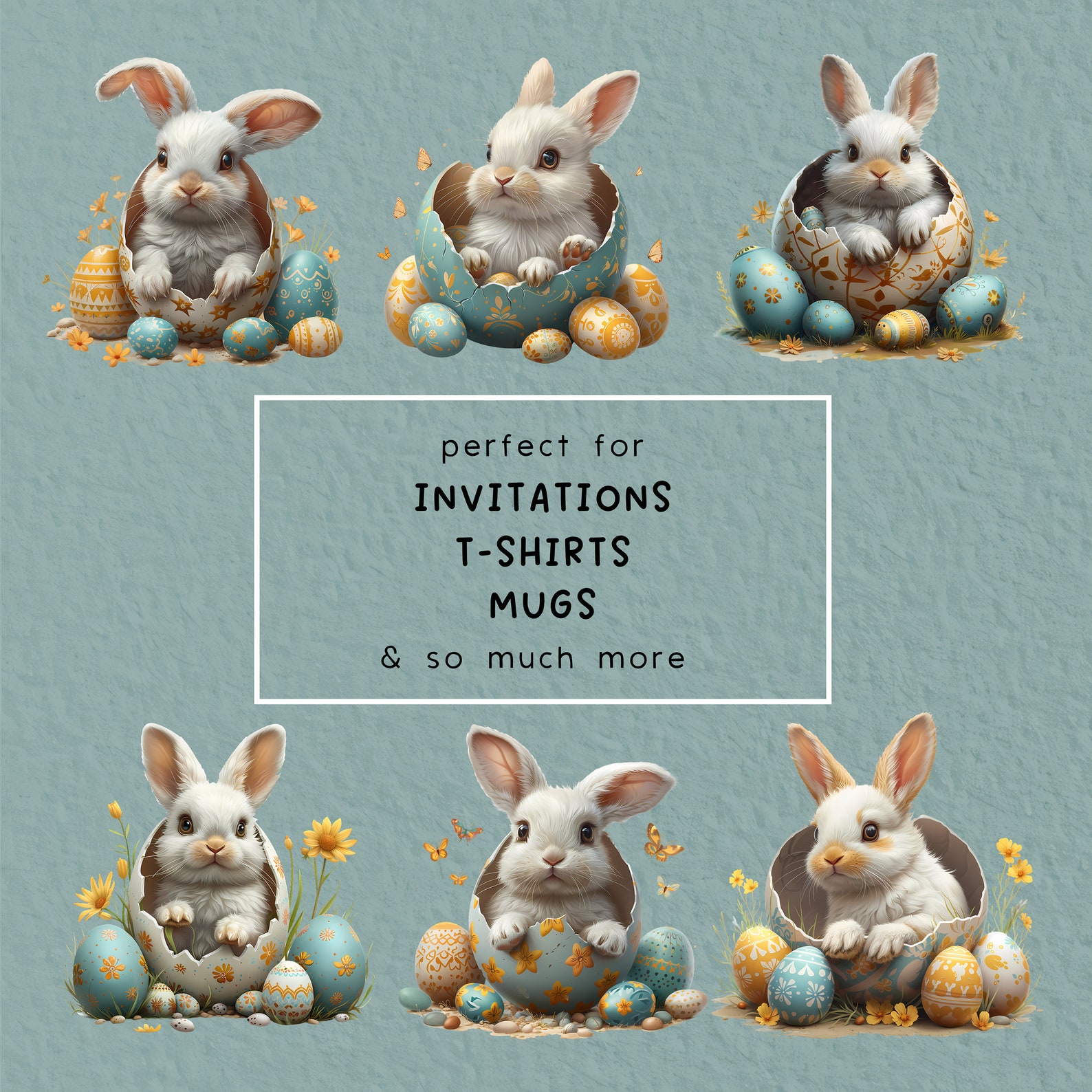 Easter Bunny Clipart, Spring Bunnies Png, Watercolor Bunny PNG, Pastel ...